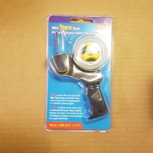 Office Works Office | Mini Tape Gun Black Clear Tape Roll | Poshmark